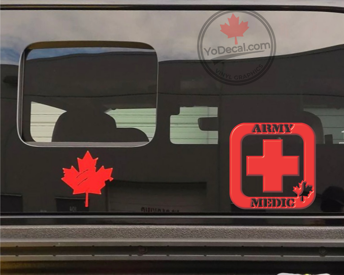 'Canadian Army Medic' Premium Vinyl Decal – YoDecal.com