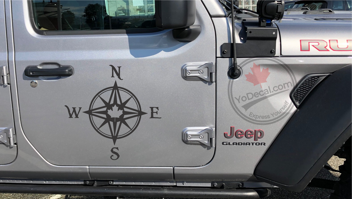 'Compass Rose Canadian' Premium Vinyl Decal – YoDecal.com