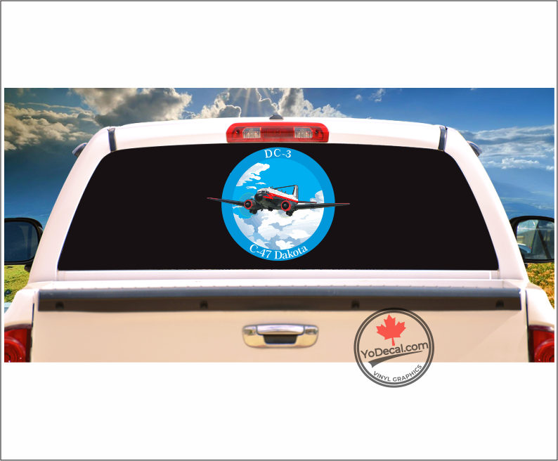 'Douglas DC-3 C-47 Dakota Vintage RCAF Paint Scheme' Premium Vinyl Dec ...