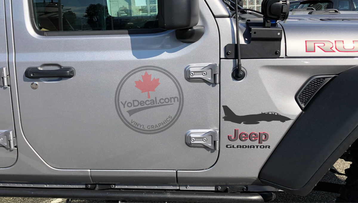 'F-14 Tomcat Side Profile' Premium Vinyl Decal – YoDecal.com
