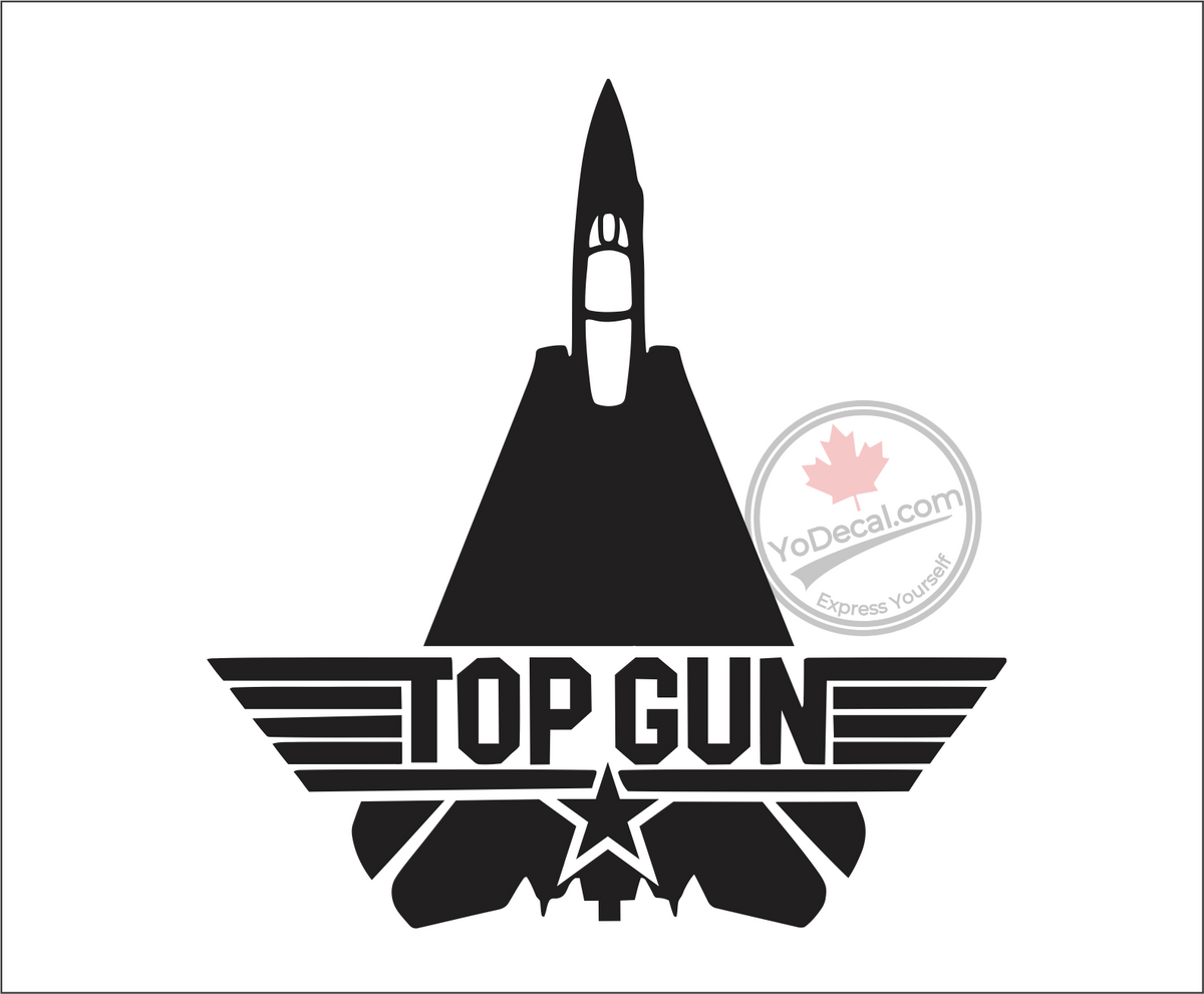 'F-14 Tomcat Top Gun' Vinyl Decal – YoDecal.com