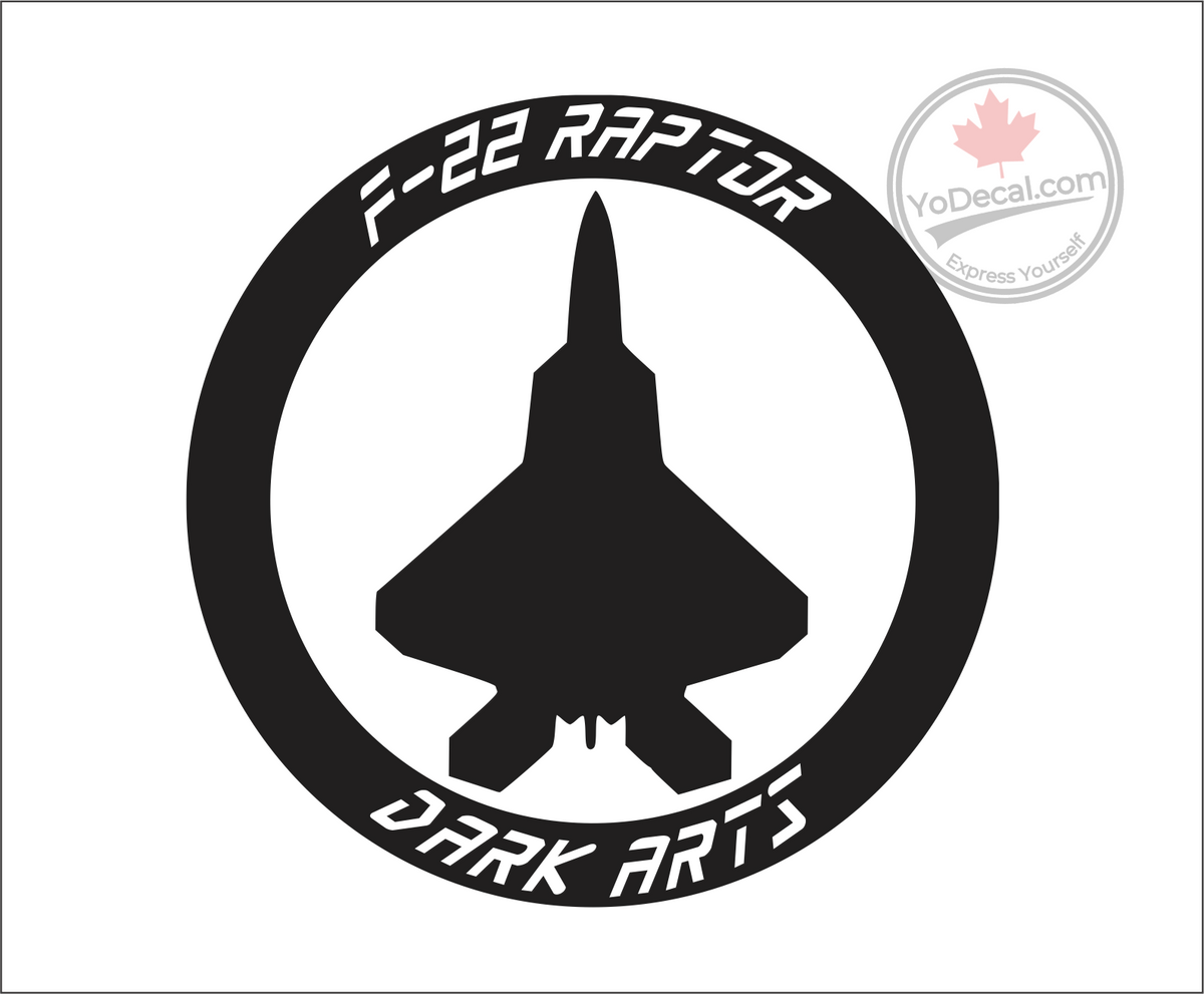 'F-22 Raptor - Dark Arts' Premium Vinyl Decal – YoDecal.com