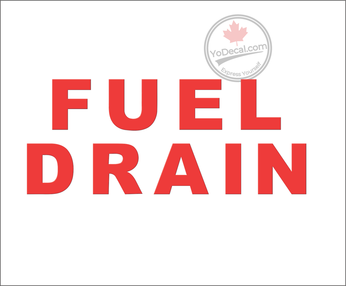 'Fuel Drain' Vinyl Decal – YoDecal.com