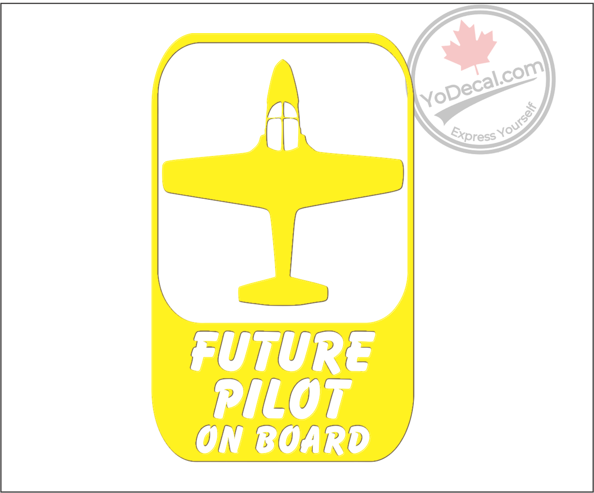 'Future Pilot on Board Snowbird' Vinyl Decal – YoDecal.com