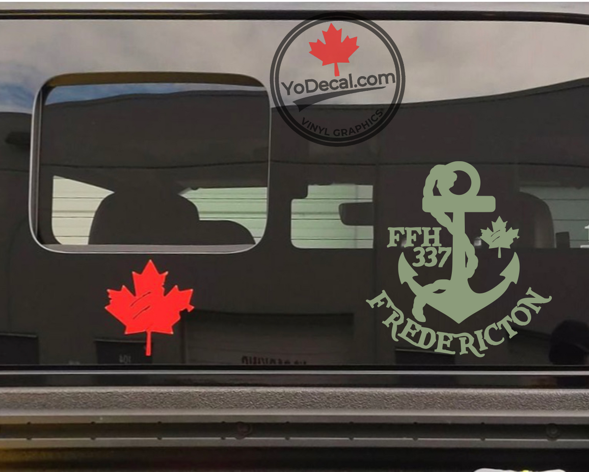 'FFH 337 Fredericton & Anchor' Premium Vinyl Decal / Sticker – YoDecal.com