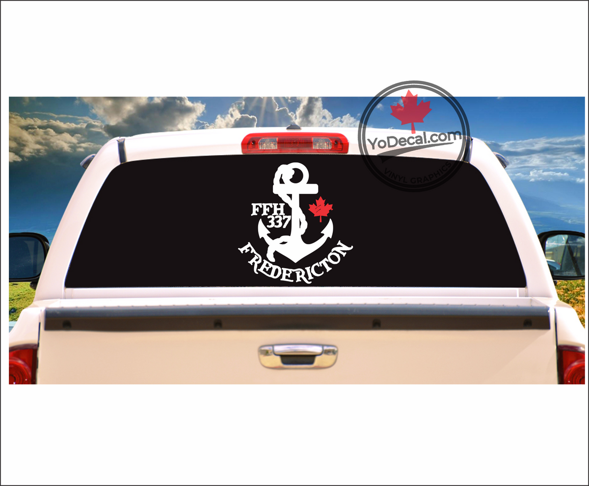 'FFH 337 Fredericton & Anchor' Premium Vinyl Decal / Sticker – YoDecal.com