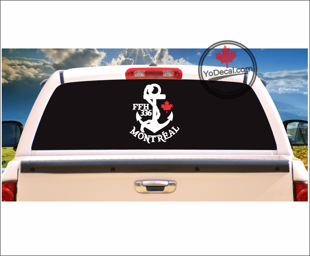 'FFH 336 Montreal & Anchor' Premium Vinyl Decal / Sticker – YoDecal.com