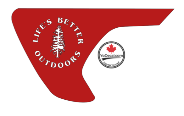 'Life's Better Outdoors (Tree) - Jeep JL Fenders (Pair)' Premium Vinyl ...