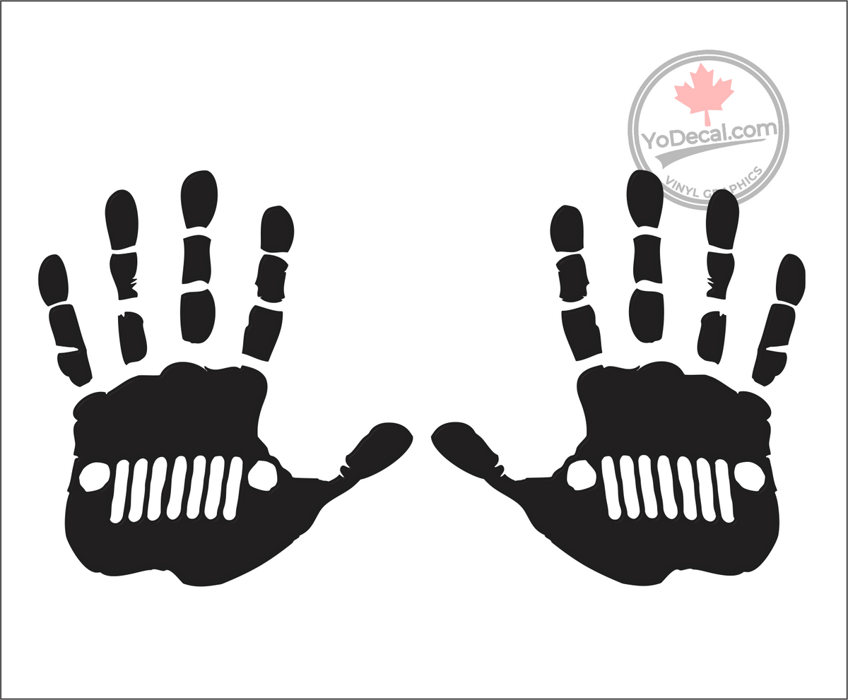 'Jeep Wave (PAIR)' Premium Vinyl Decal / Sticker – YoDecal.com