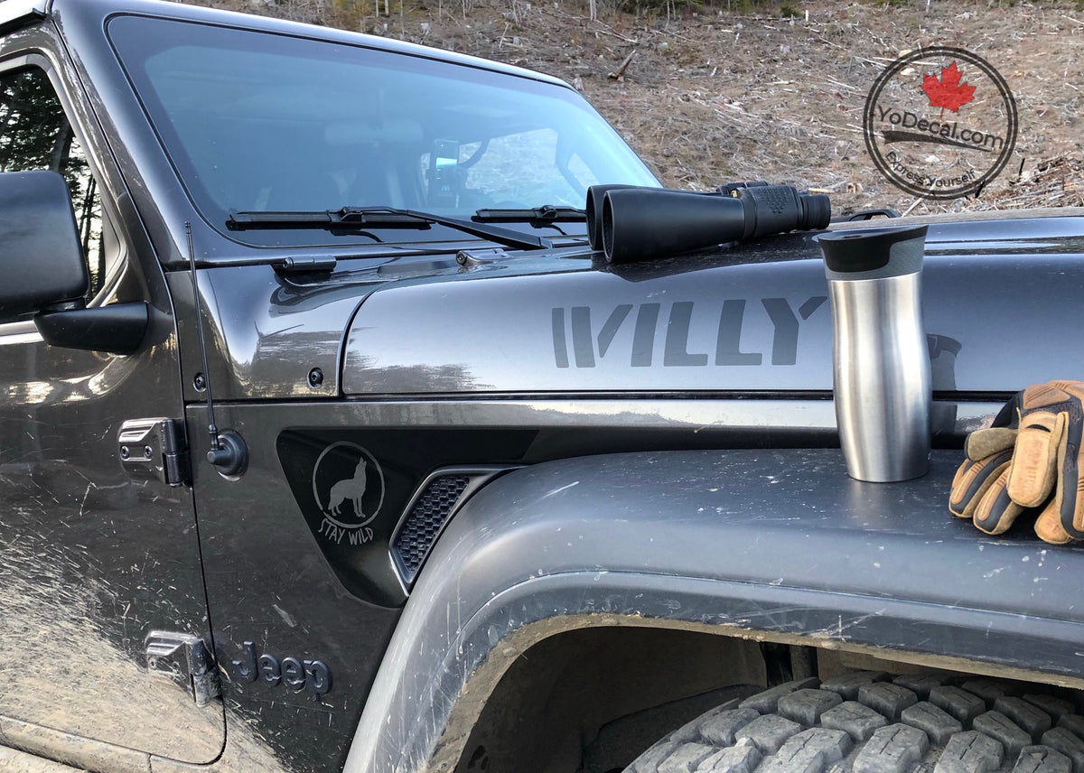 'Stay Wild - Jeep JL Fenders (Pair)' Premium Vinyl Decal – YoDecal.com