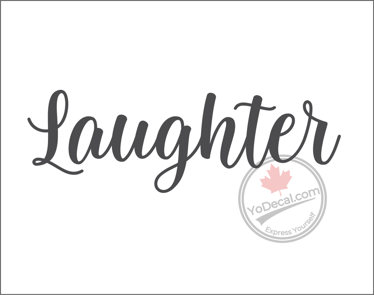 'Laughter - Relaxed Modern' Premium Vinyl Wall Decal – YoDecal.com