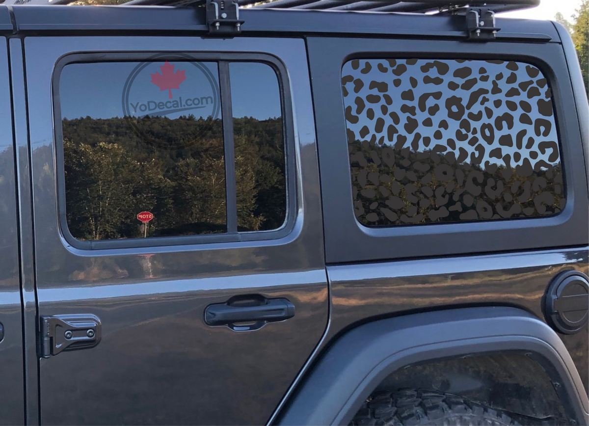 'Leopard Print Rectangle (PAIR)' Premium Vinyl Decal / Sticker ...