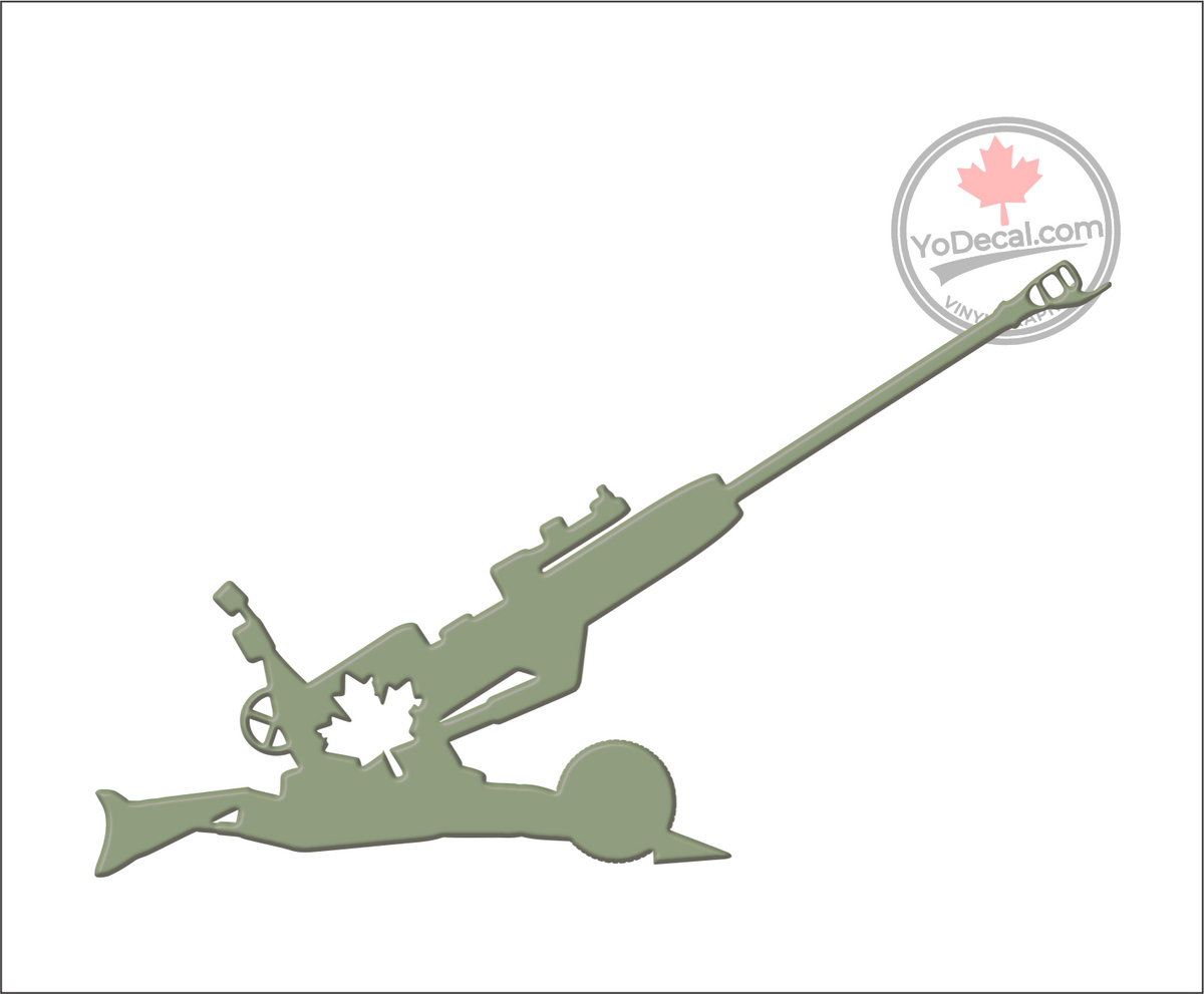 'M777 150mm Howitzer Side Profile' Premium Vinyl Decal / Sticker ...