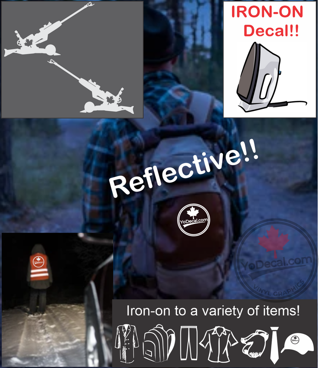 'M777 150mm Howitzer Side Profile (PAIR)' Premium Vinyl Decal / Sticke ...