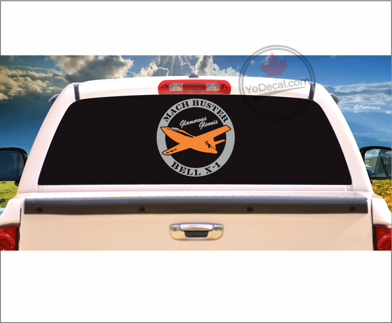 'Mach Buster Bell X-1 Glamorous Glennis' Premium Vinyl Decal / Sticker ...