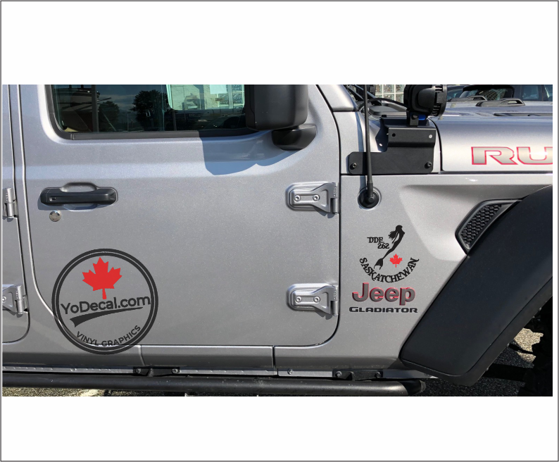 'DDE 262 Saskatchewan & Mermaid' Premium Vinyl Decal / Sticker ...