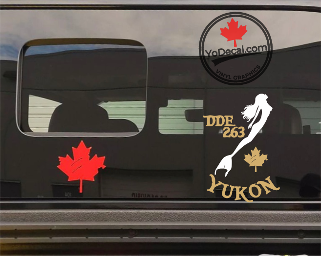 'DDE 263 Yukon & Mermaid' Premium Vinyl Decal / Sticker – YoDecal.com