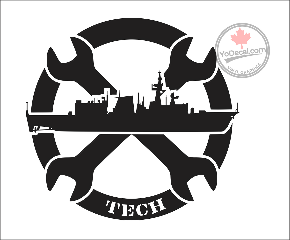 'Naval Tech' Premium Vinyl Decal – YoDecal.com