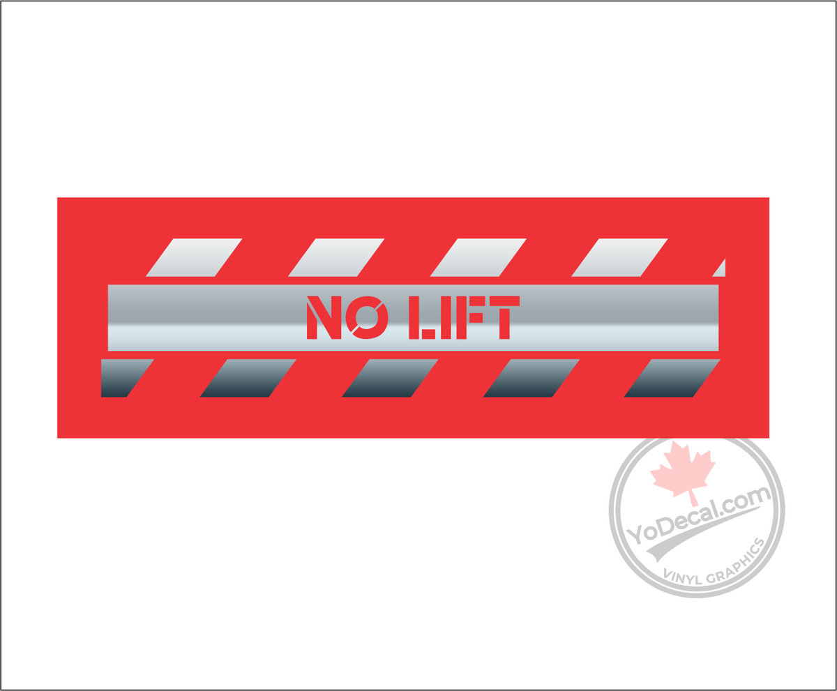 'No Lift Hash Lines' Vinyl Decal – YoDecal.com
