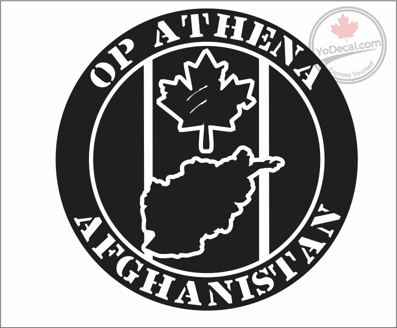 'Op Athena Afghanistan' Premium Vinyl Decal / Sticker – YoDecal.com