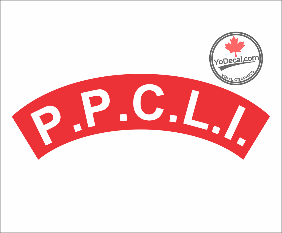 'PPCLI Shoulder Flash' Premium Vinyl Decal / Sticker – YoDecal.com