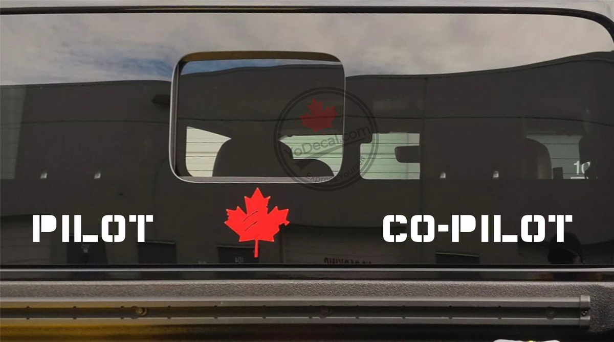 'Co-Pilot' Vinyl Decal – YoDecal.com