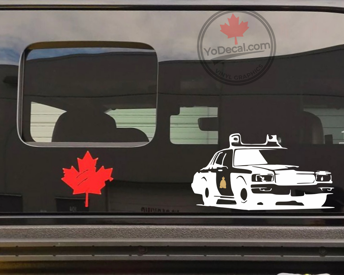 'RCMP 70s 80s Patrol Car' Premium Vinyl Decal / Sticker – YoDecal.com