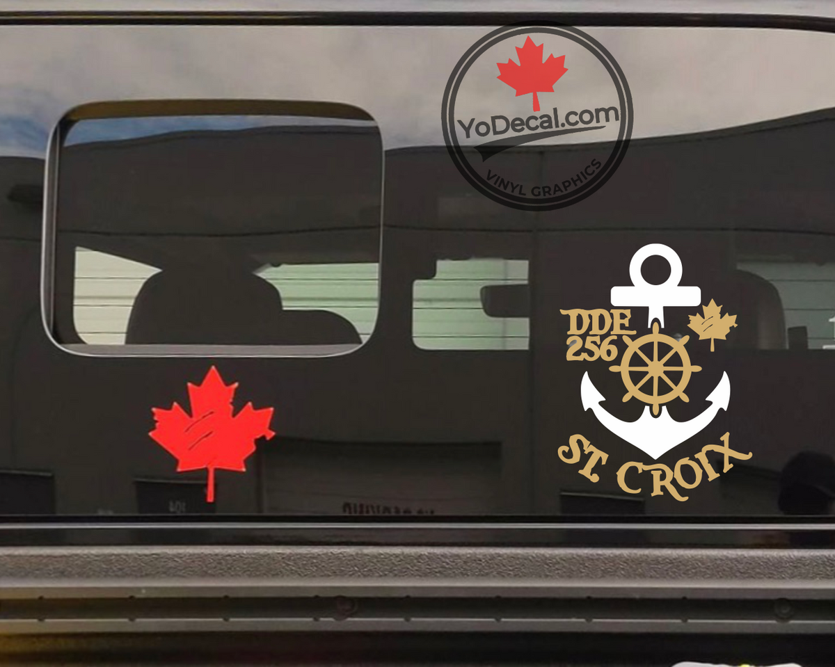 'DDE 256 St. Croix Restigouche Class Destroyer' Premium Vinyl Decal ...