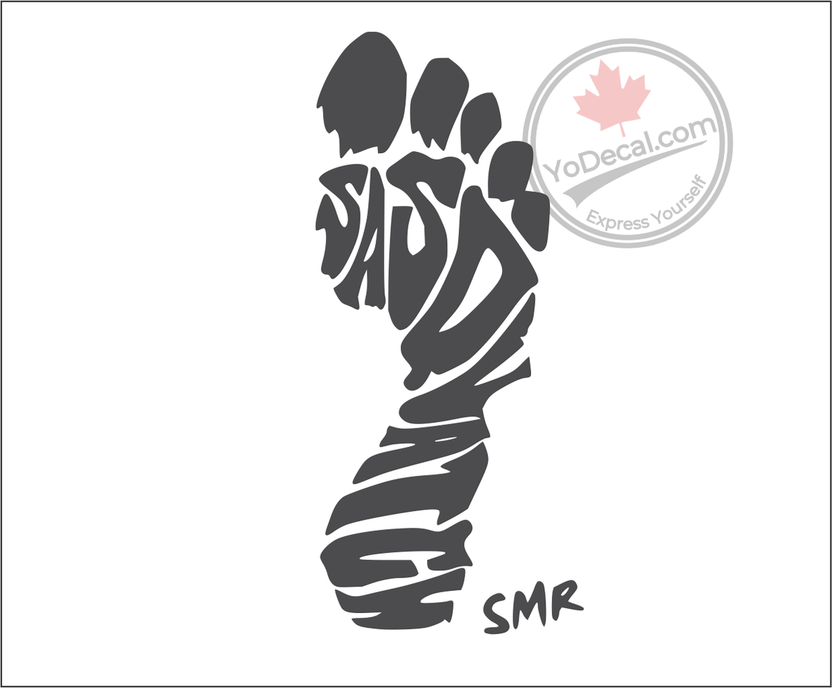 'SMR Foot' Vinyl Decal – YoDecal.com