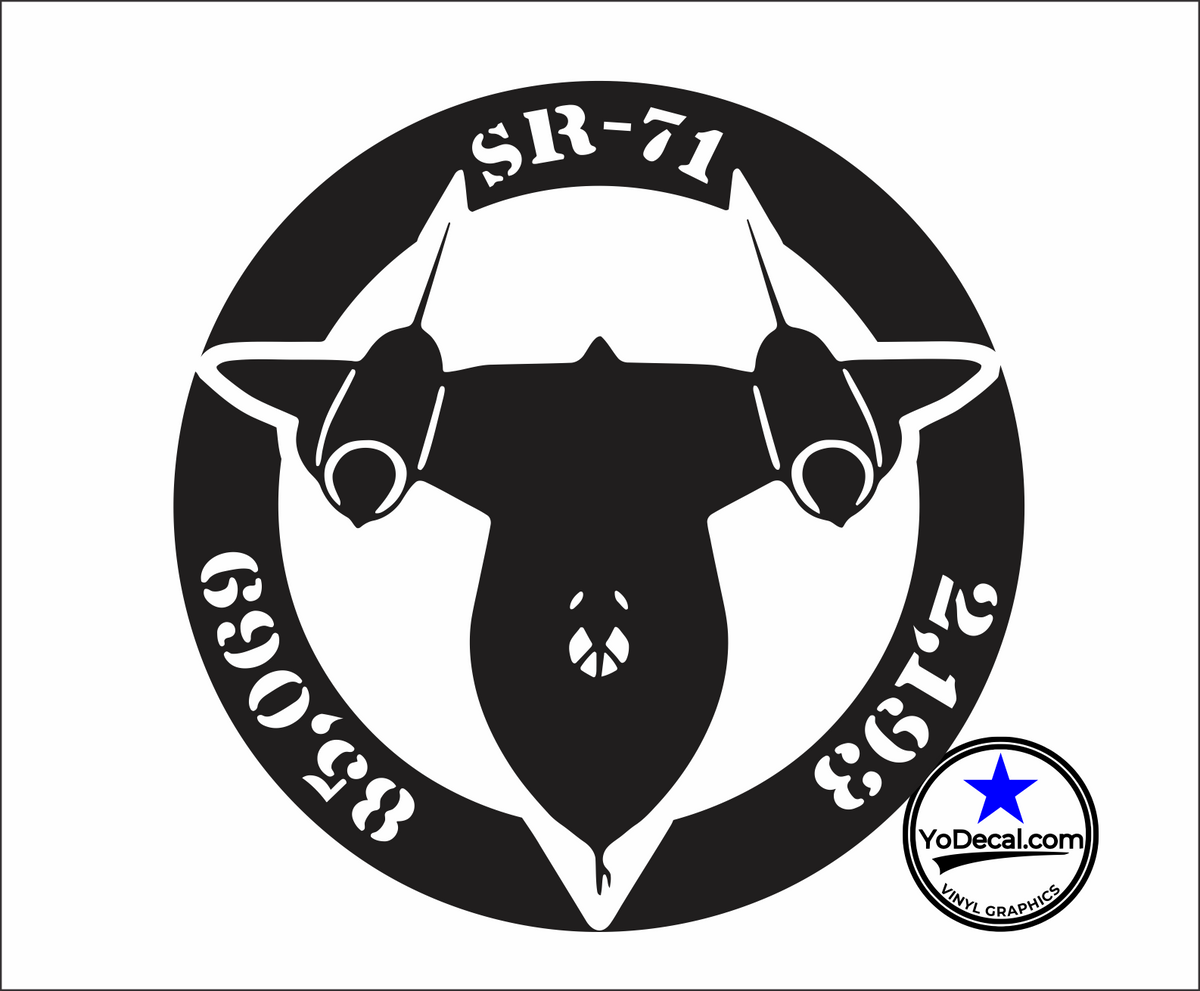 'SR-71 Blackbird Records' USA Premium Vinyl Decal – YoDecal.com