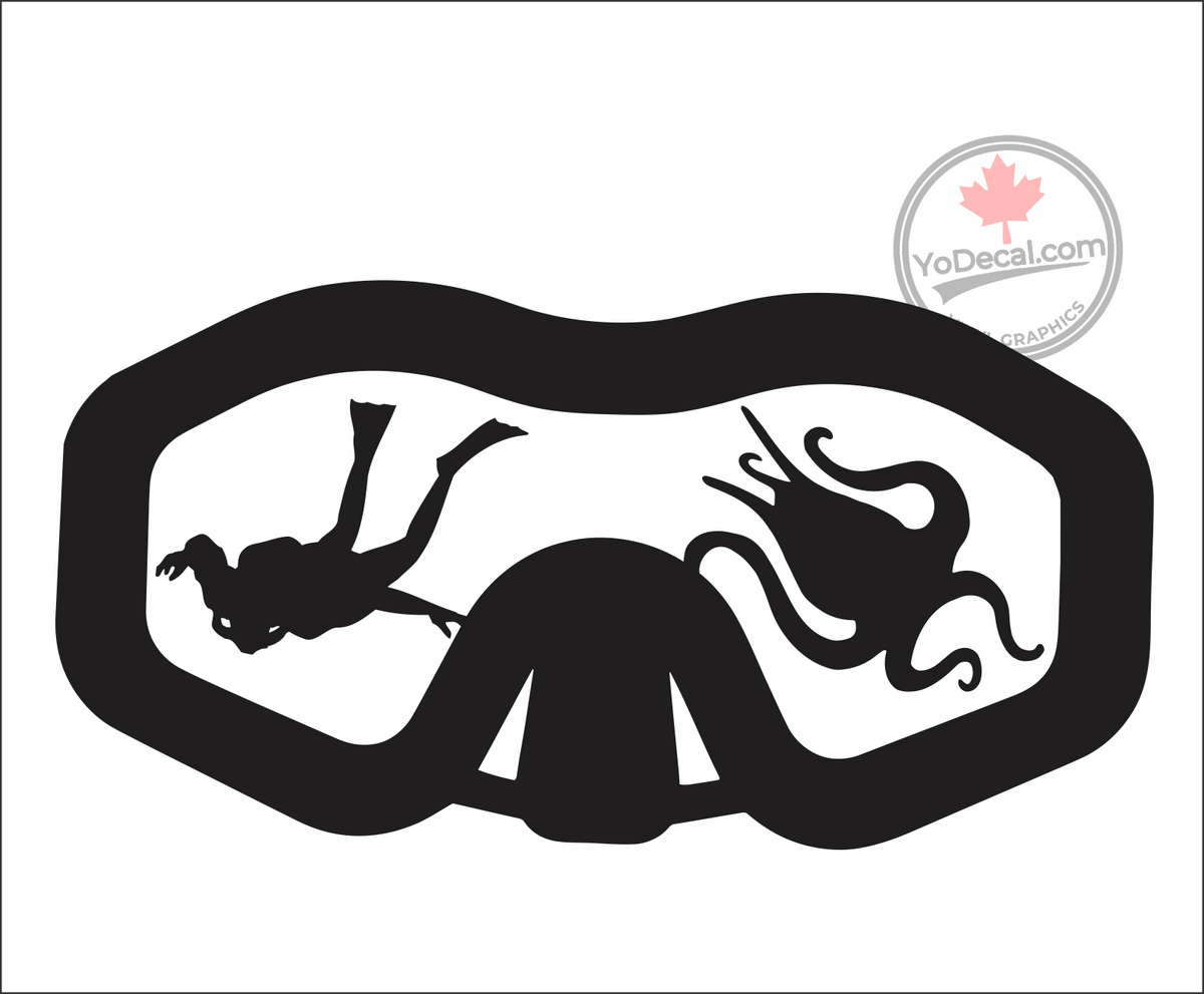 'Scuba Mask' Premium Vinyl Decal / Sticker – YoDecal.com