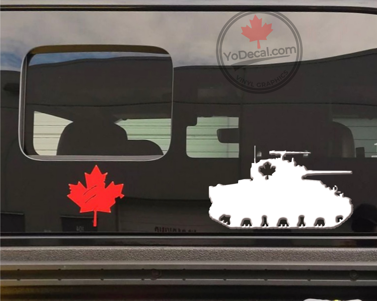 'Sherman Tank Canadian' Vinyl Decal – YoDecal.com