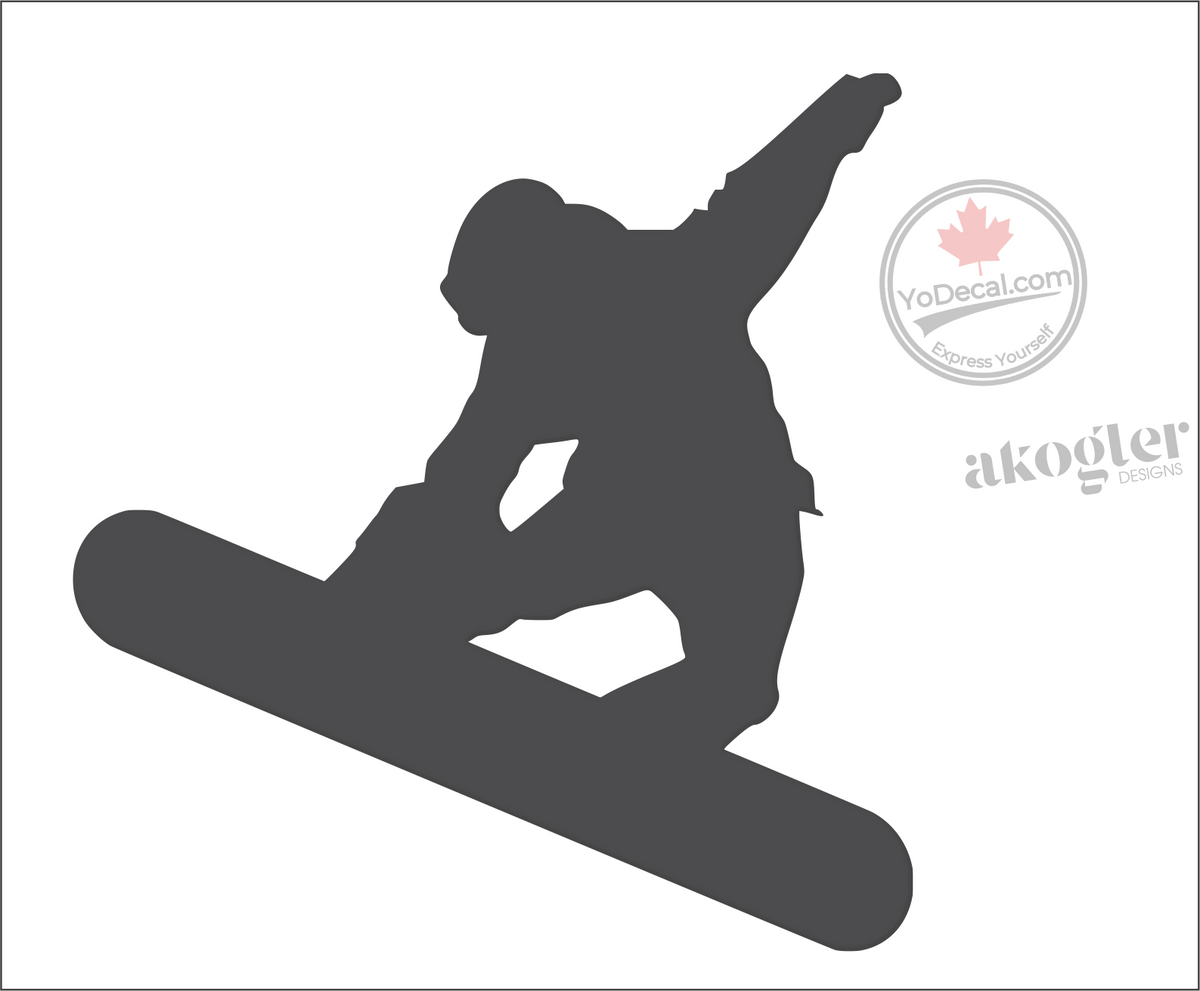 'Snowboard Magic' Premium Vinyl Wall Decal – YoDecal.com