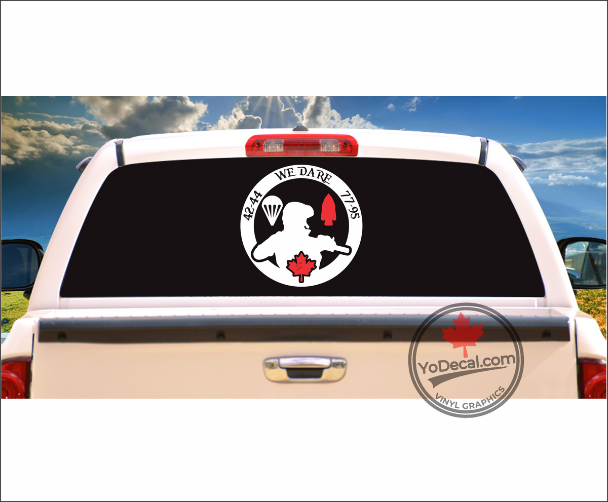 'Special Service Force - We Dare' Premium Vinyl Decal / Sticker ...