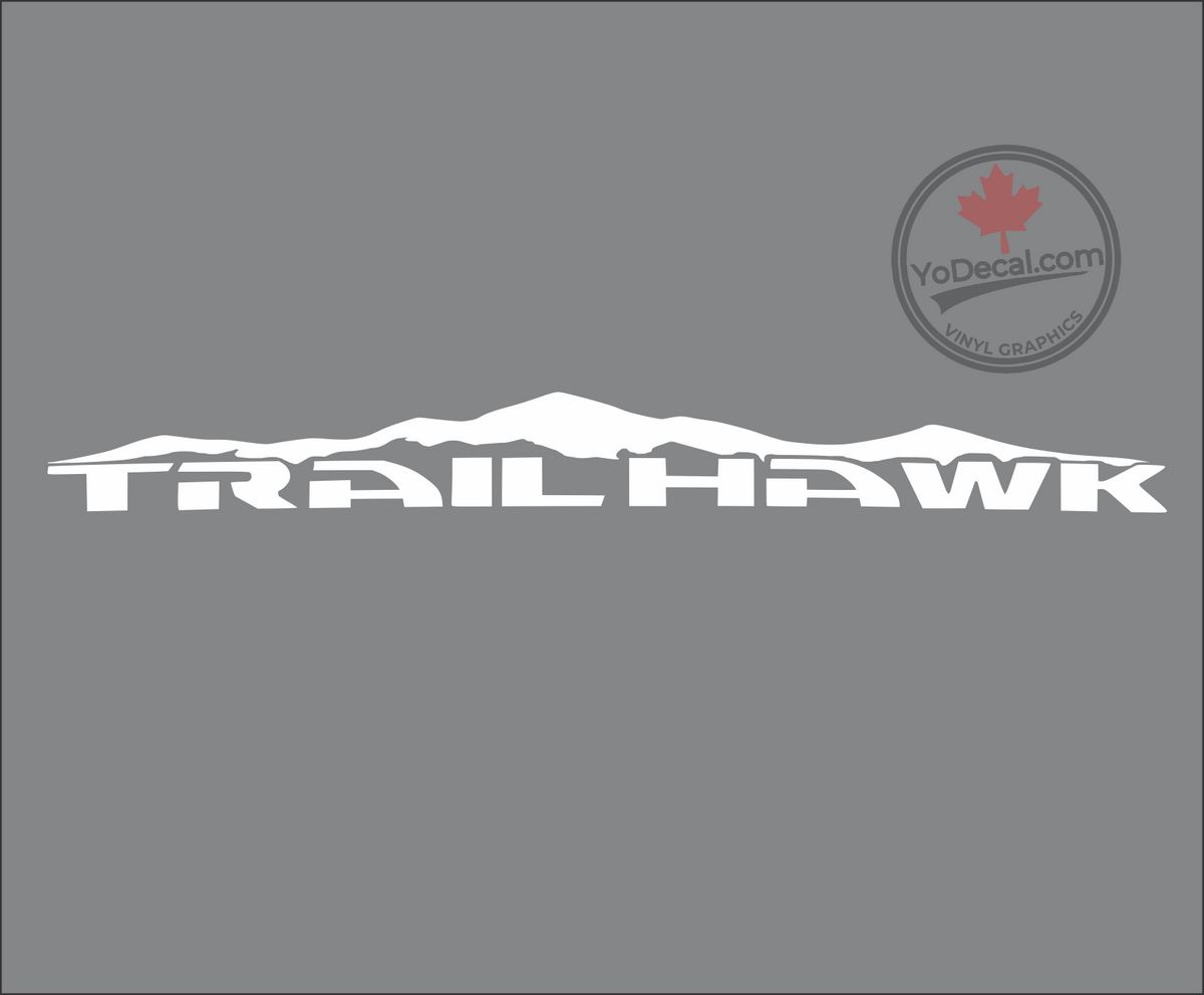 'Jeep Trailhawk Mountain Banner' Premium Vinyl Decal / Sticker ...