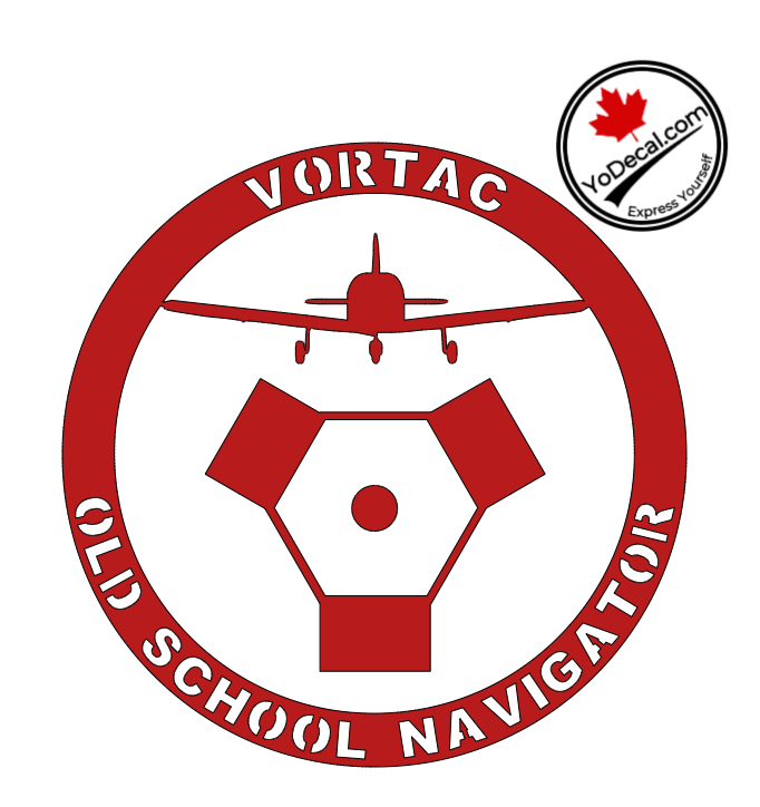'VORTAC Old School Navigator' Premium Vinyl Decal – YoDecal.com