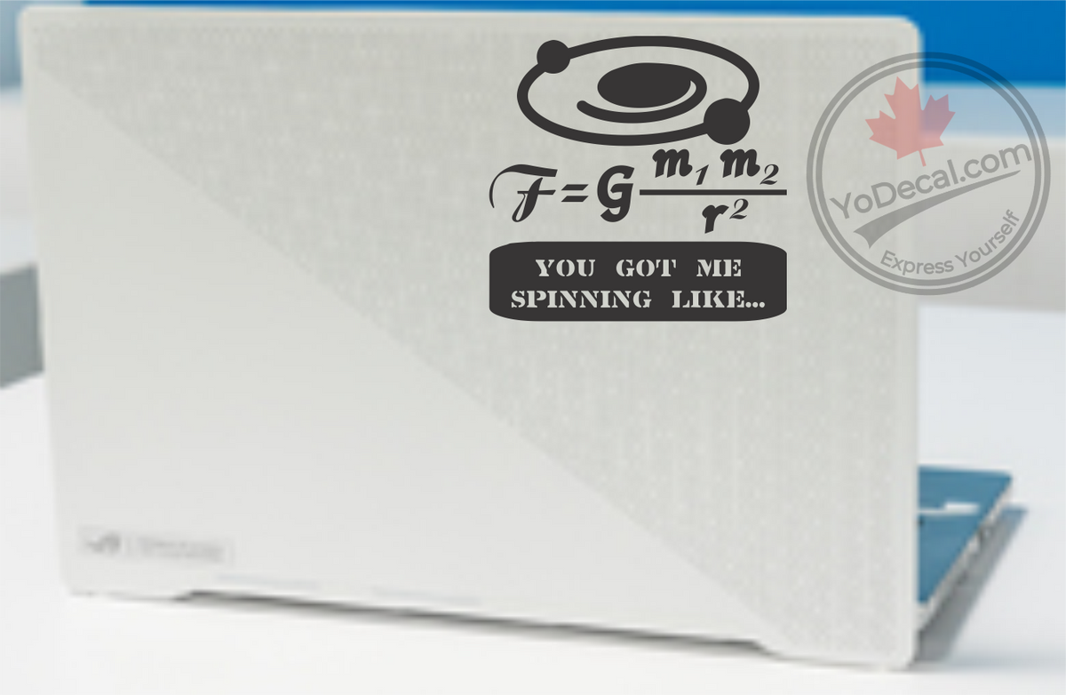 'You Got Me Spinning Like' Vinyl Decal – YoDecal.com